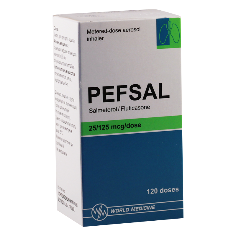 Pefsal 25/125mkg 120d aer - Aversi