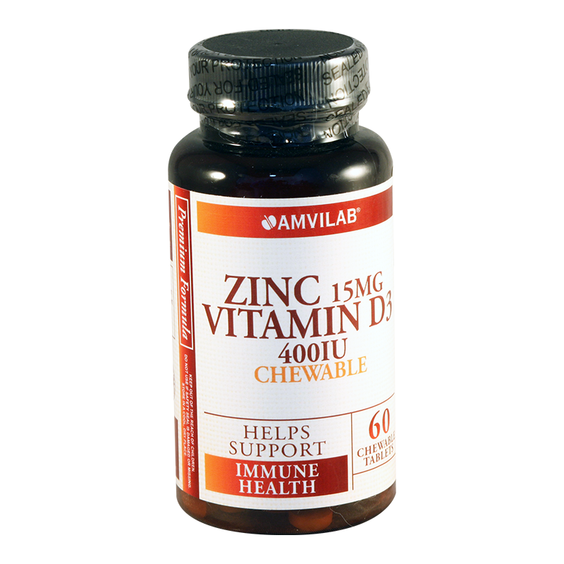 Zinc Vit.D3 Amvilab 15mg#60t - Aversi