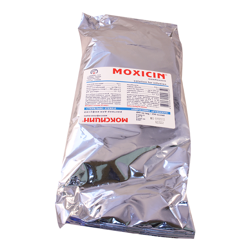 Moxicin 400mg/250ml 250ml sol - Aversi