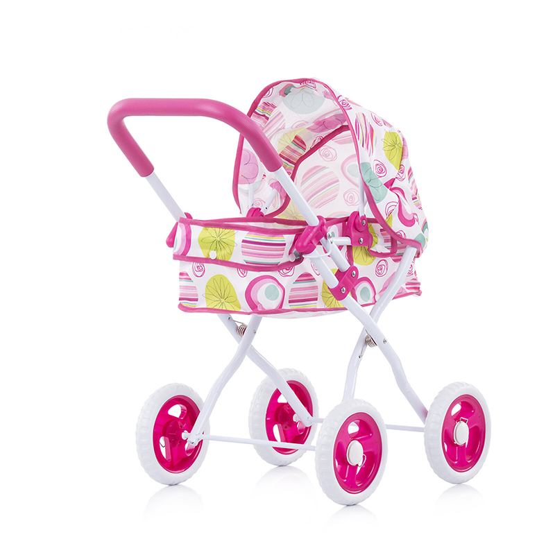 Doll stroller "Lora" flowers - Aversi