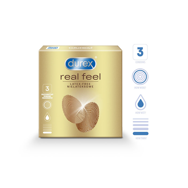 დურექსი პრეზერვატივი Real Feel N3 - ავერსი