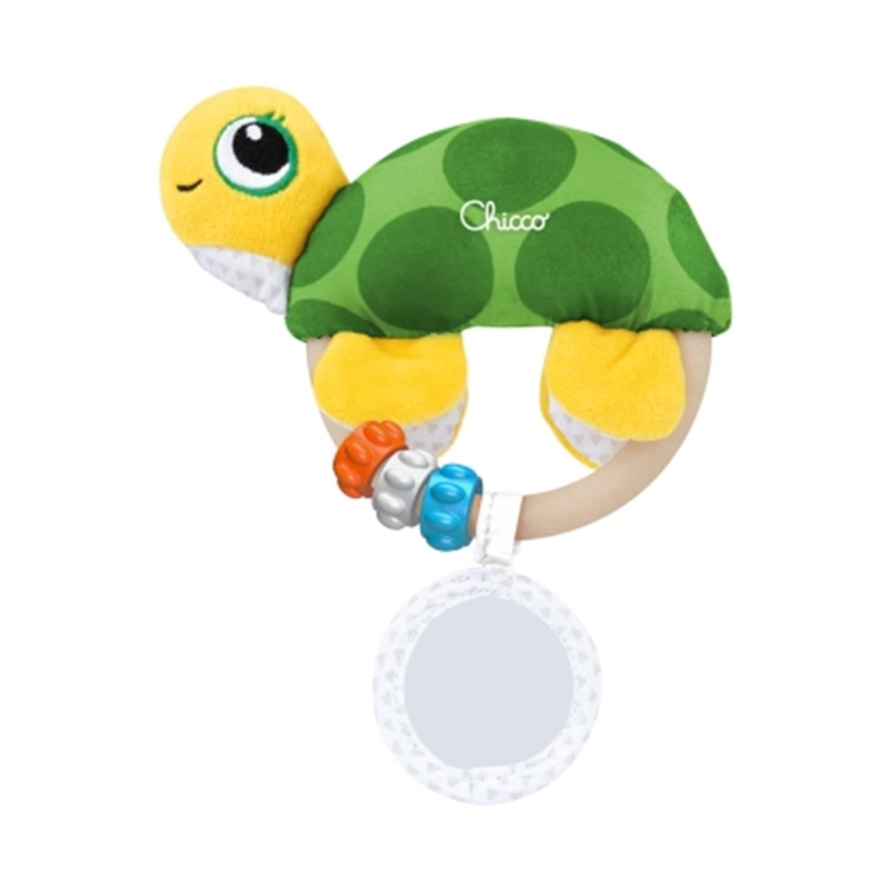 ჩიკო-Chicco-სათამაშო "Turtle fabric Rattle" 0თ - ავერსი