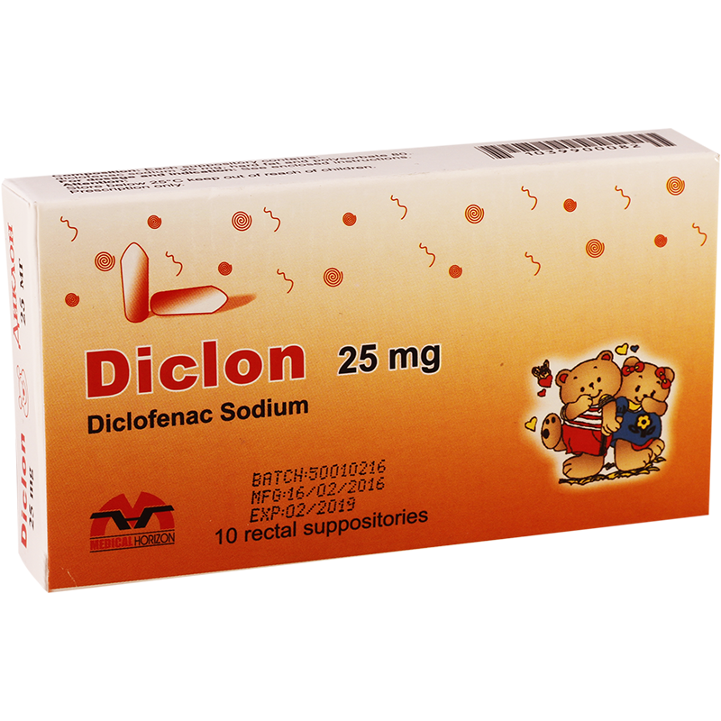 Diclon 25mg #10rect.suppos - Aversi
