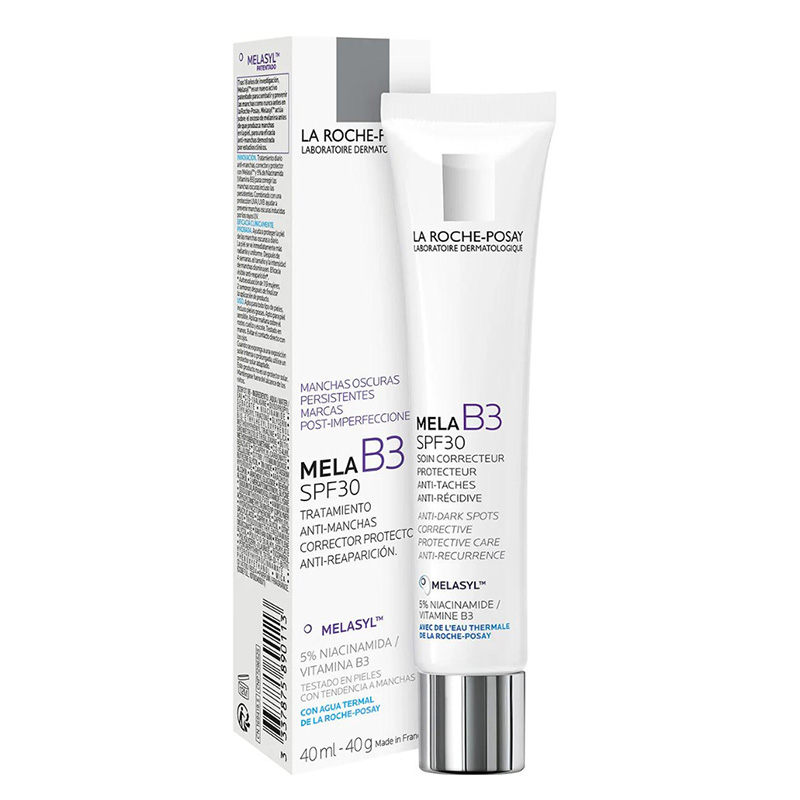 ლაროშე-Mela B3 ლაქების საწინააღმდეგო კრემი SPF30 40მლ - ავერსი